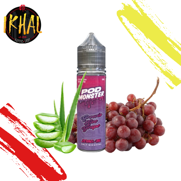 Groovin Aloe Grape / Pod Monster NicSalt – IKHAL Hi Club